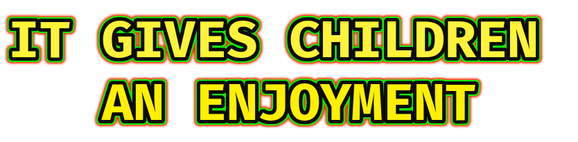 IT GIVES CHILDREN AN ENJOYMENT logo. Free logo maker.