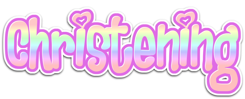 Christening logo. Free logo maker.