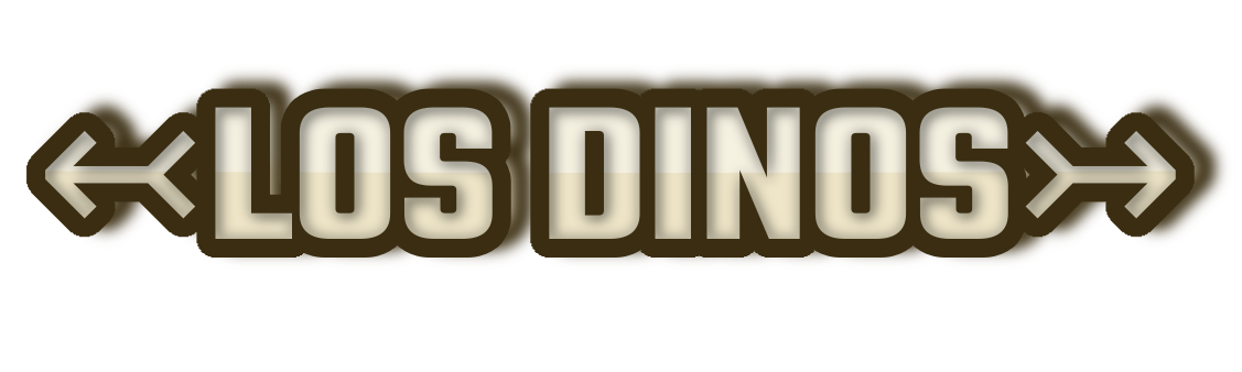 ↢LOS DINOS↣ logo. Free logo maker.