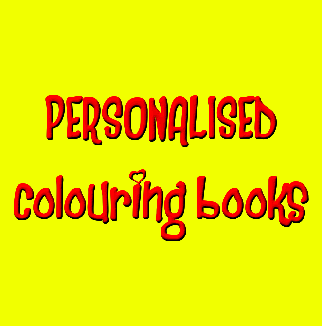 PERSONALISED colouring books logo. Free logo maker.