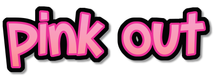 pink out logo. Free logo maker.