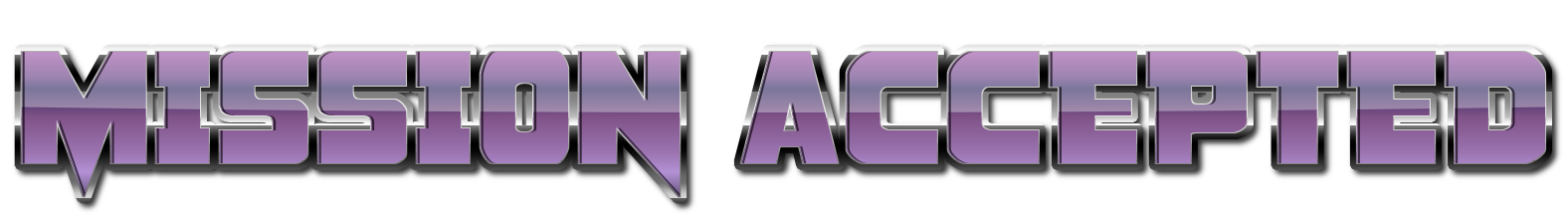 MISSION ACCEPTED logo. Free logo maker.
