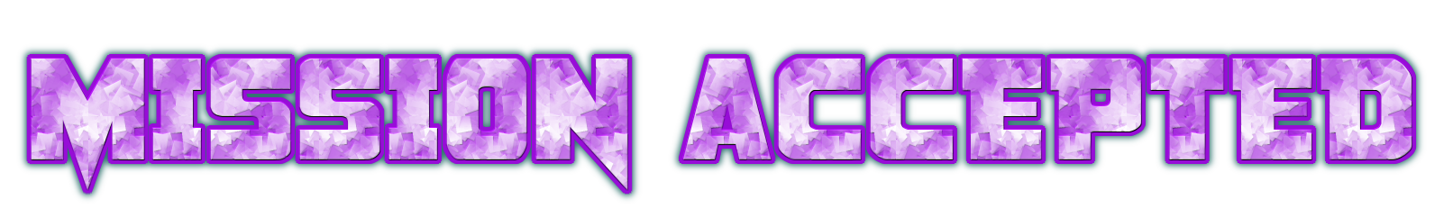 MISSION ACCEPTED logo. Free logo maker.