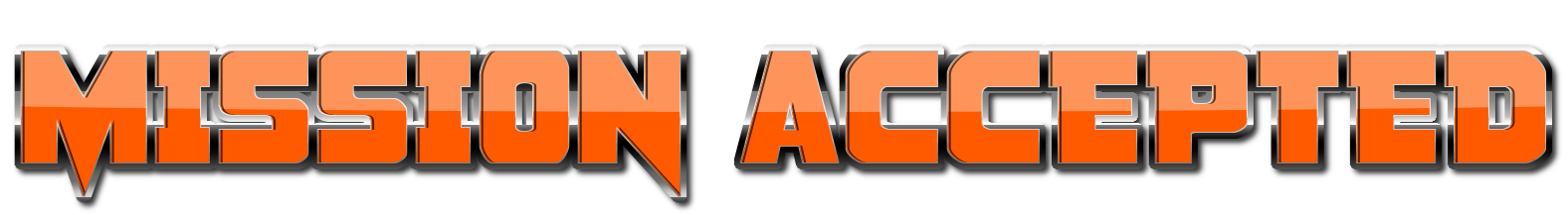MISSION ACCEPTED logo. Free logo maker.