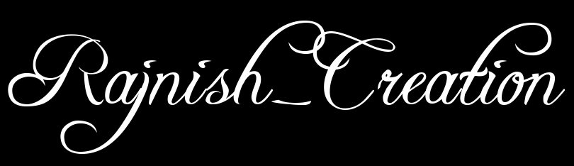 Rajnish_Creation logo. Free logo maker.