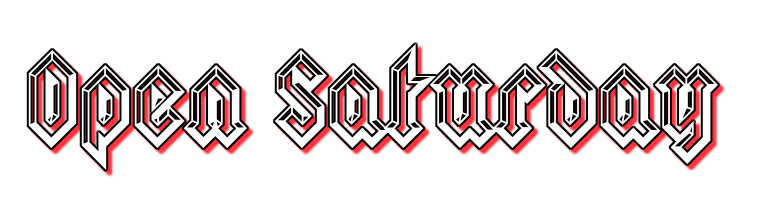 Open Saturday logo. Free logo maker.