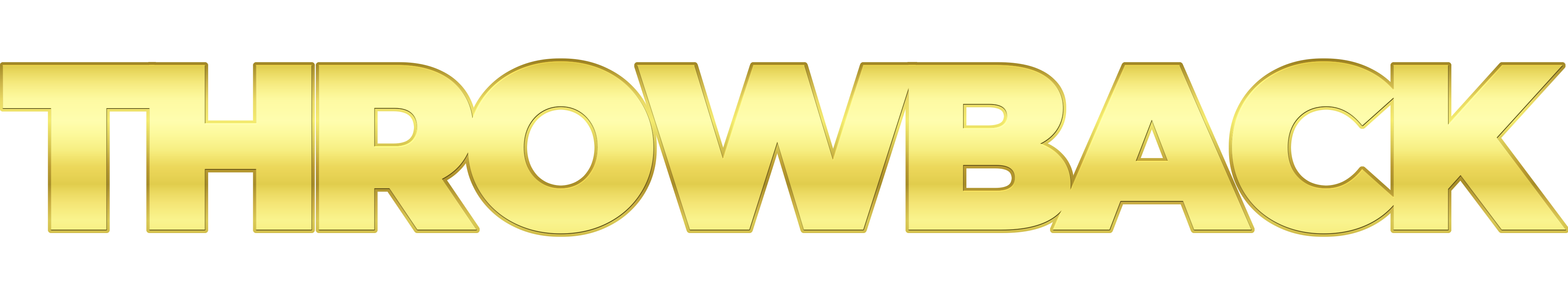 THROWBACK logo. Free logo maker.