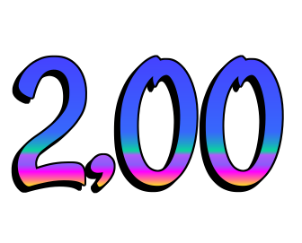 2,00 logo. Free logo maker.