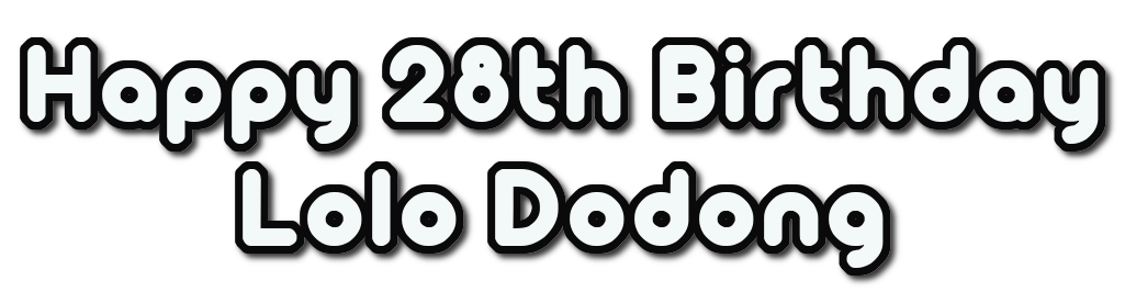 Happy 28th Birthday Lolo Dodong logo. Free logo maker.