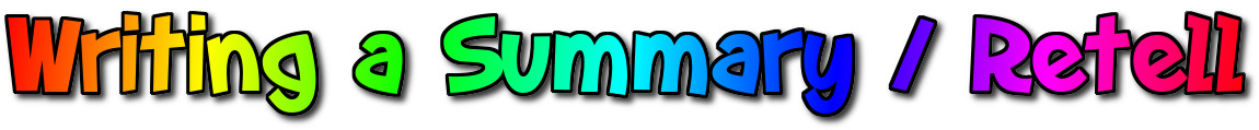 Writing a Summary / Retell logo. Free logo maker.