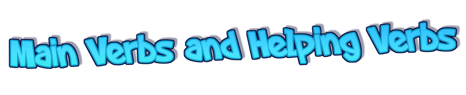 Main Verbs and Helping Verbs logo. Free logo maker.