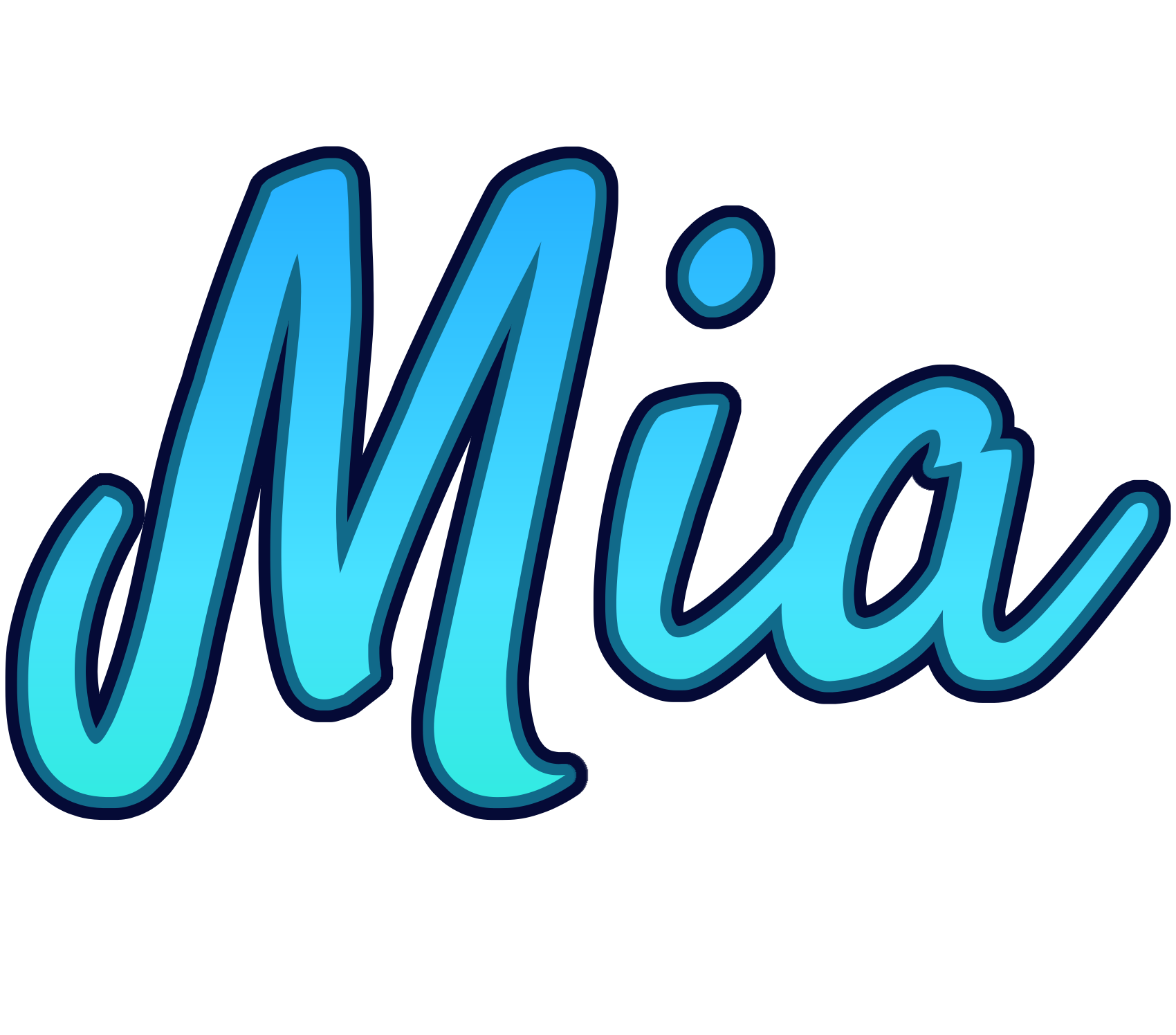 Mia logo. Free logo maker.