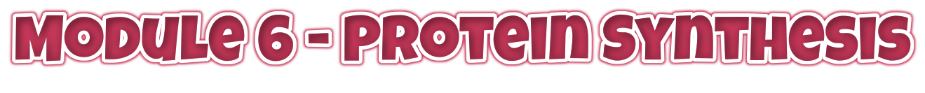 Module 6 - Protein Synthesis logo. Free logo maker.