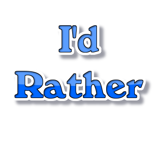 I'd Rather logo. Free logo maker.