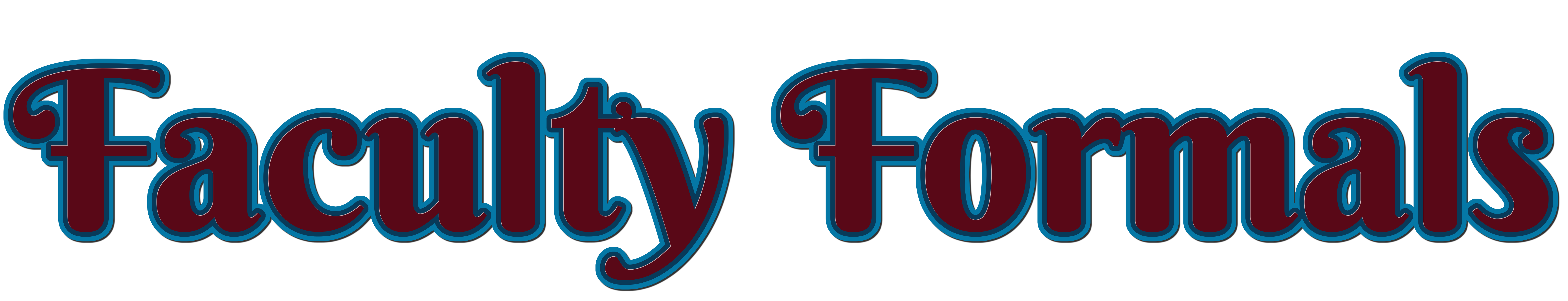 Faculty Formals logo. Free logo maker.