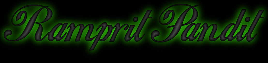 Ramprit Pandit logo. Free logo maker.