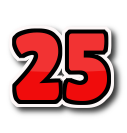 25 logo. Free logo maker.