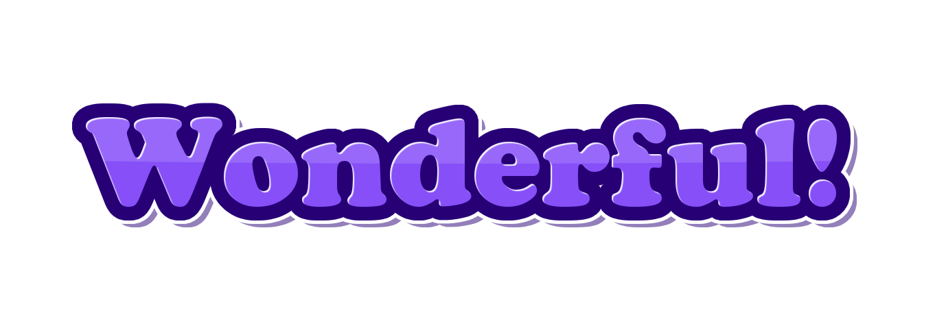 Wonderful! logo. Free logo maker.