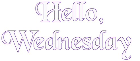 Hello, Wednesday logo. Free logo maker.