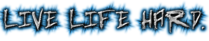 LIVE LIFE HARD. logo. Free logo maker.