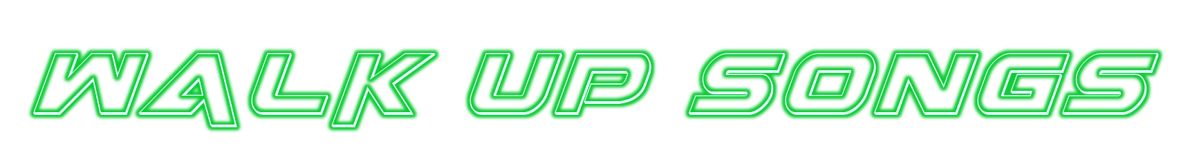 WALK UP SONGS logo. Free logo maker.
