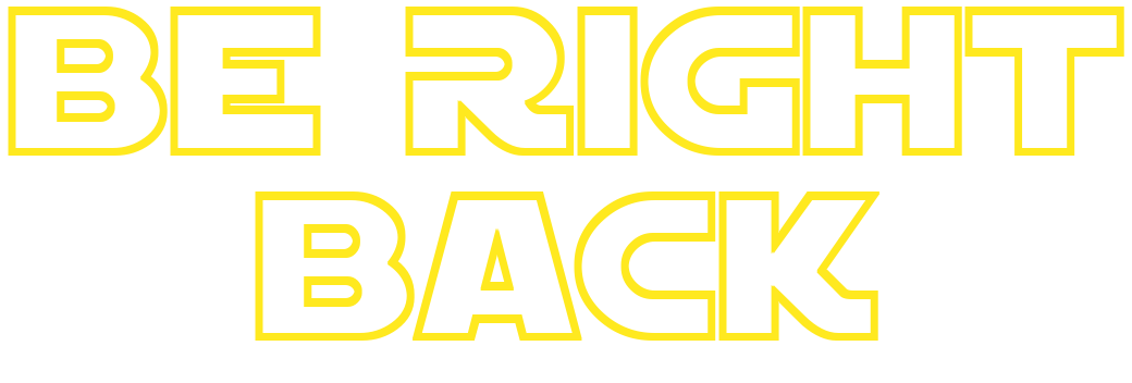 Be Right Back logo. Free logo maker.