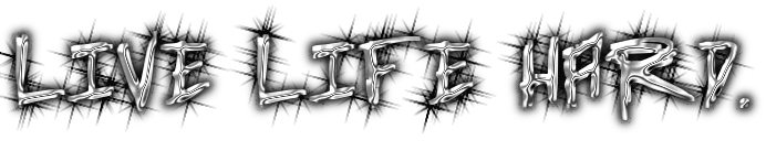 LIVE LIFE HARD. logo. Free logo maker.
