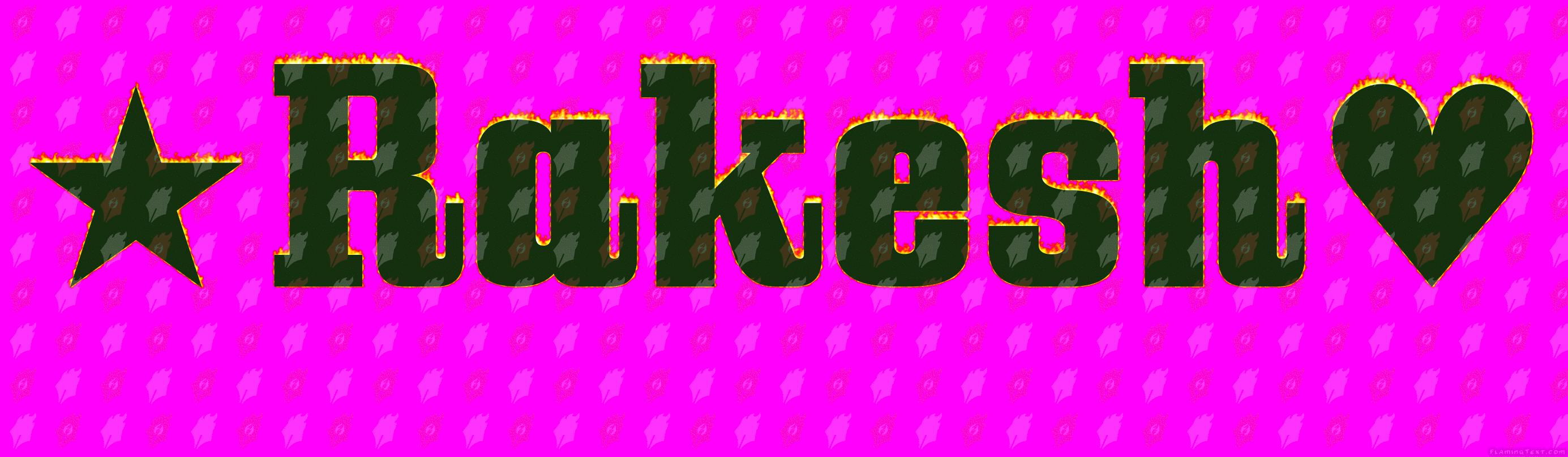 ★Rakesh♥ logo. Free logo maker.