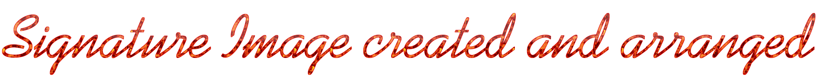 Signature Image created and arranged logo. Free logo maker.