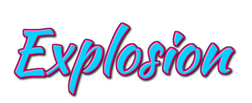 Explosion logo. Free logo maker.