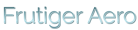 Frutiger Aero logo. Free logo maker.