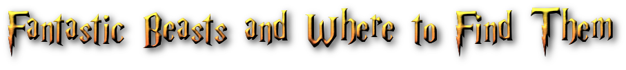 Fantastic Beasts and Where to Find Them logo. Free logo maker.