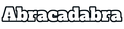 Abracadabra logo. Free logo maker.