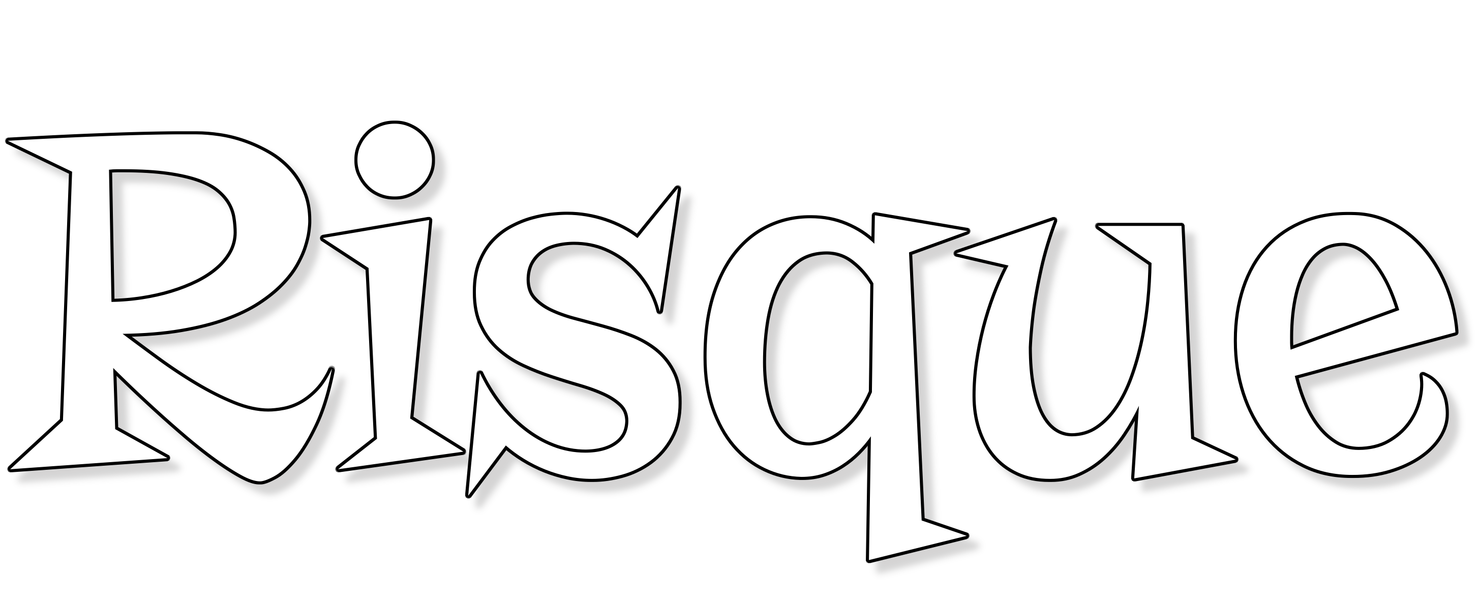 Risque logo. Free logo maker.