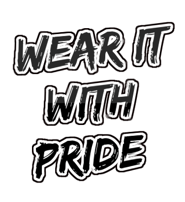 wear it with pride logo. Free logo maker.