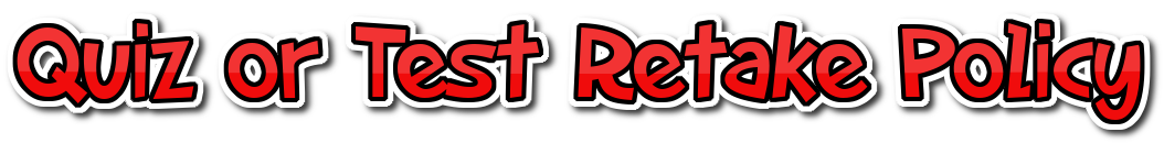 Quiz or Test Retake Policy logo. Free logo maker.