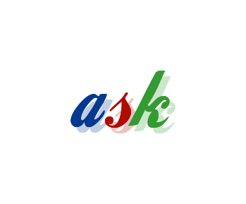 ask logo. Free logo maker.