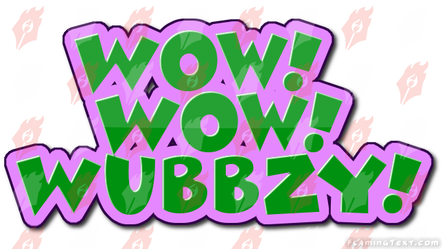 Wow! Wow! Wubbzy! logo. Free logo maker.