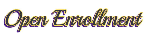 Open Enrollment logo. Free logo maker.