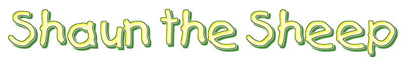 Shaun the Sheep logo. Free logo maker.